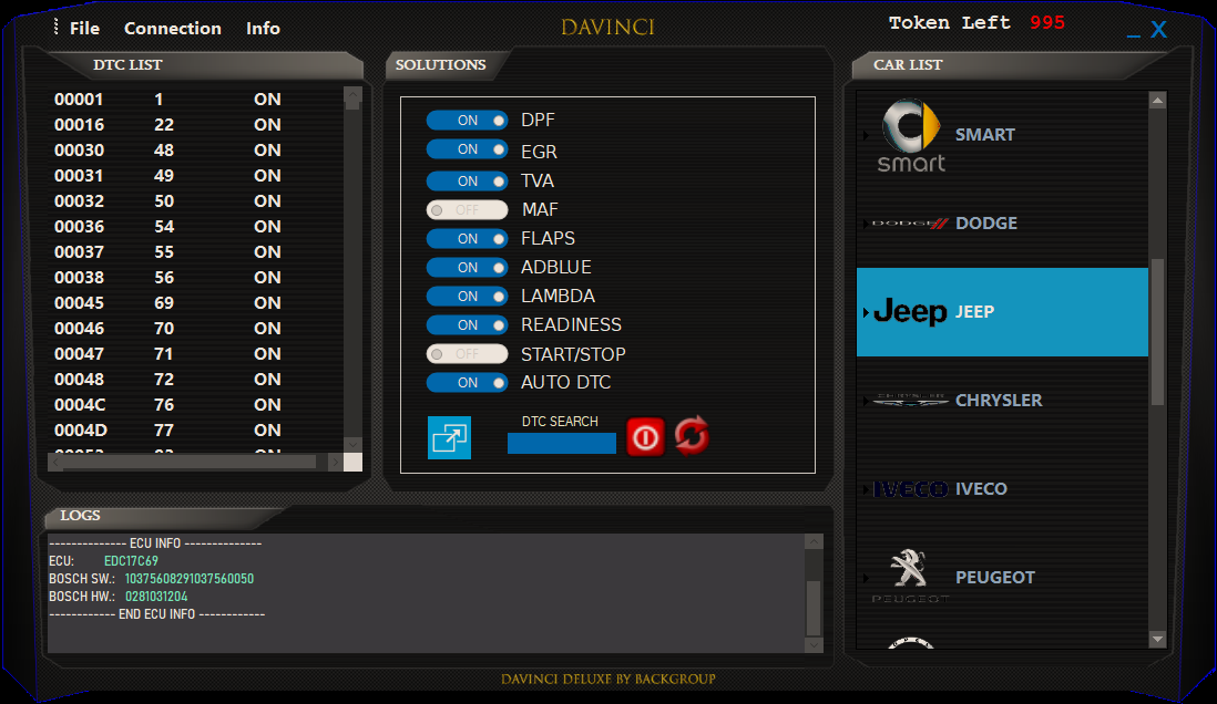 DaVinci Deluxe – Automotive Calibration Software and Engineering